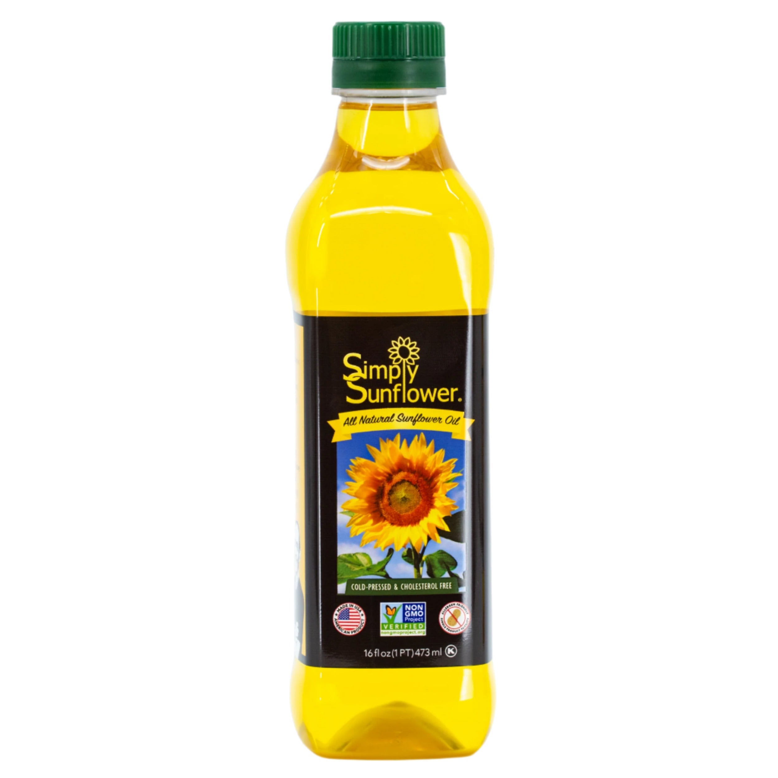 Sunflower Oil | 16 oz | Non GMO, Gluten Free, Vegan | Simply Sunflower