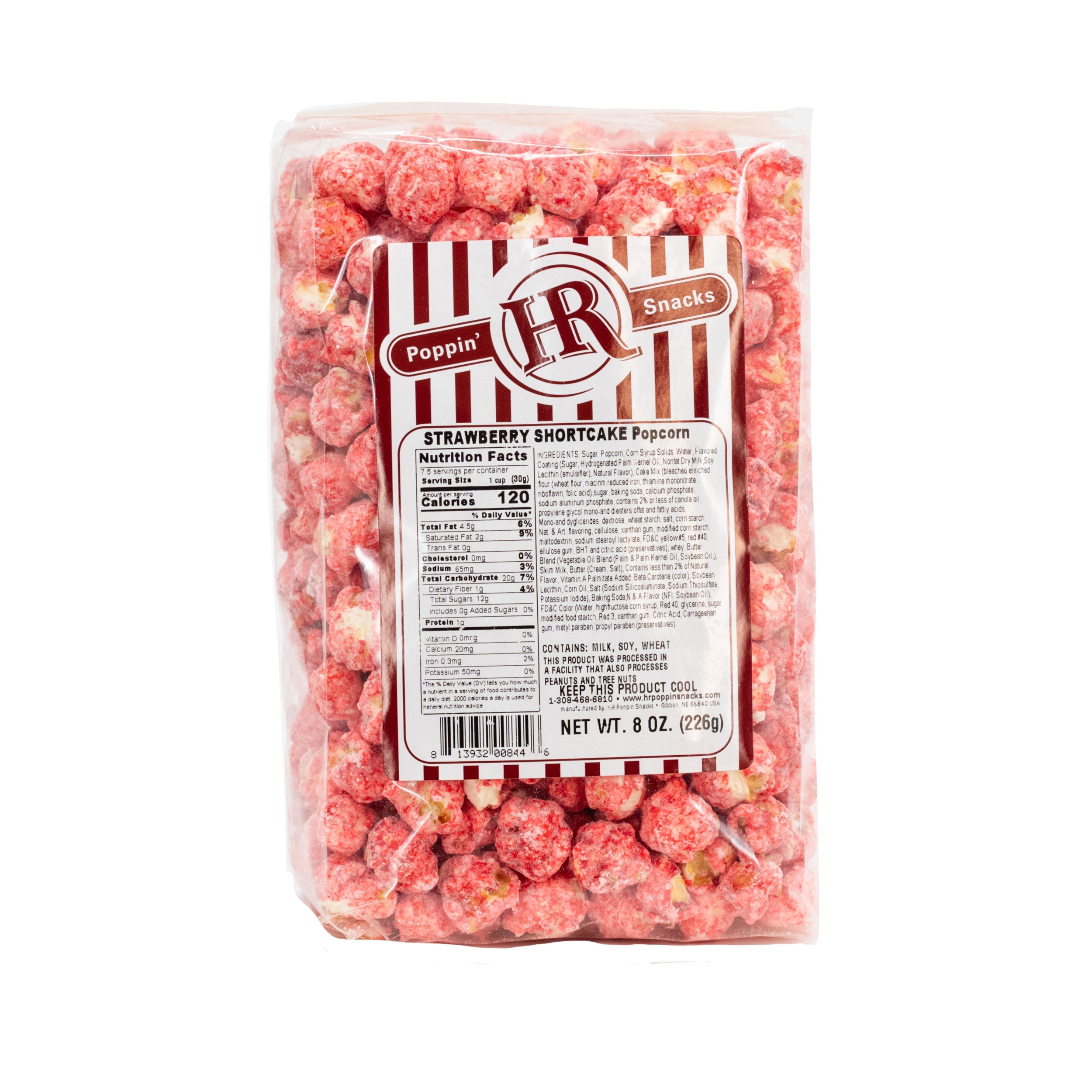 Strawberry Shortcake Popcorn | 8 oz | HR Poppin' Snacks | Blessings ...