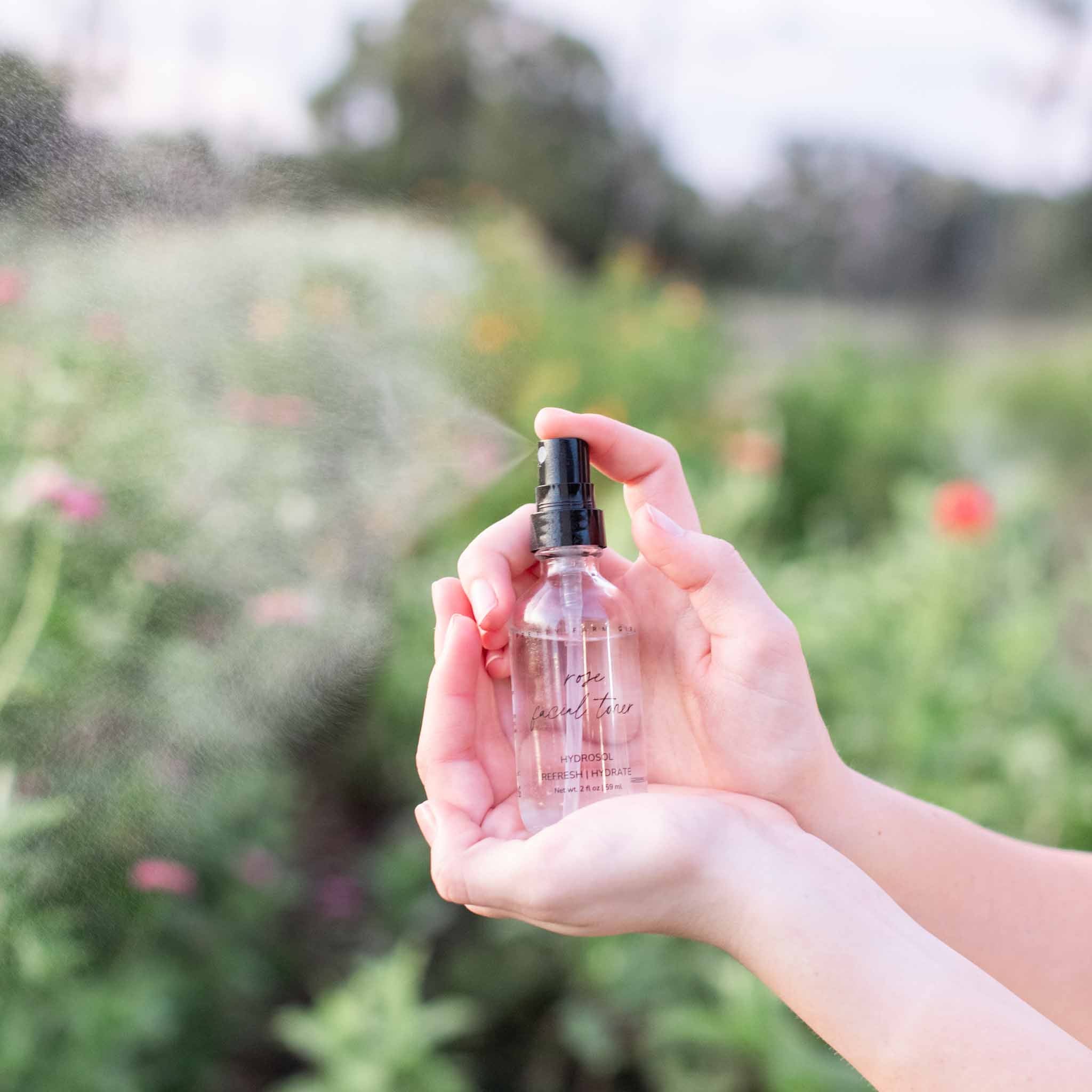 Organic Pure Rose Facial Toner - Blessings Grow Meadows - Pretty farm girl